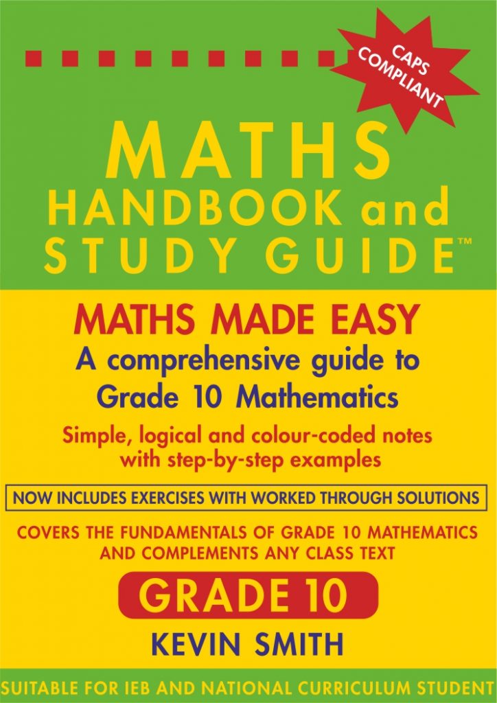 Maths Handbook Study Guide Gr10 Pickwick Books